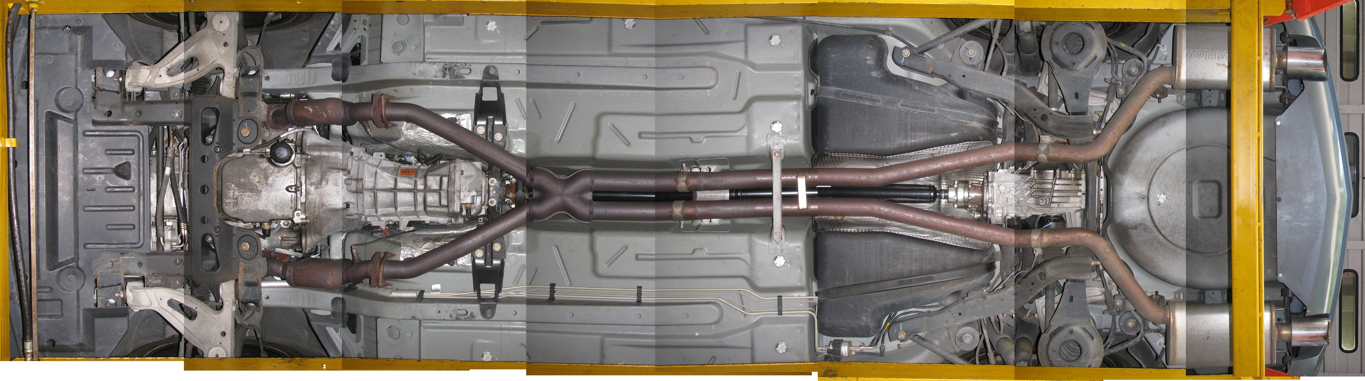 Panoramic Picture Of Underside Of Car